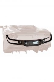 KEYVANY Ferrari F8 TRIBUTO CARBON FIBRE REAR BUMPER PLATES